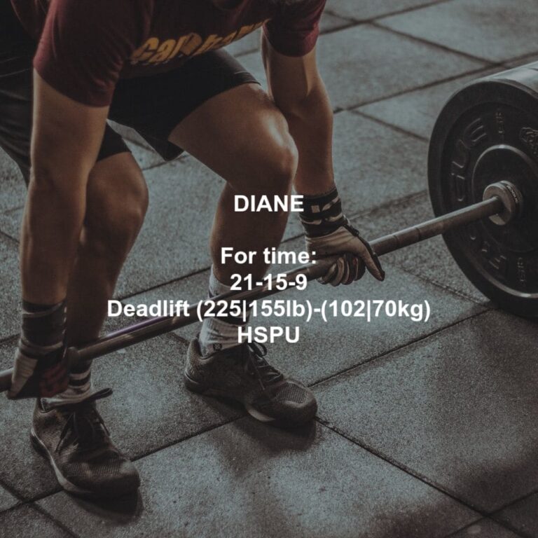 Diane workout: all you need to know - Non Stop Crossfit